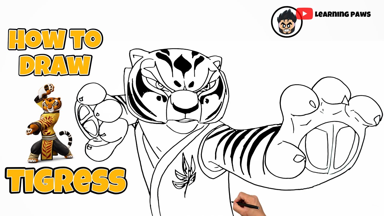 How To Draw Tigress | Kung Fu Panda 4 #drawing #tigress #kungfupanda4 ...