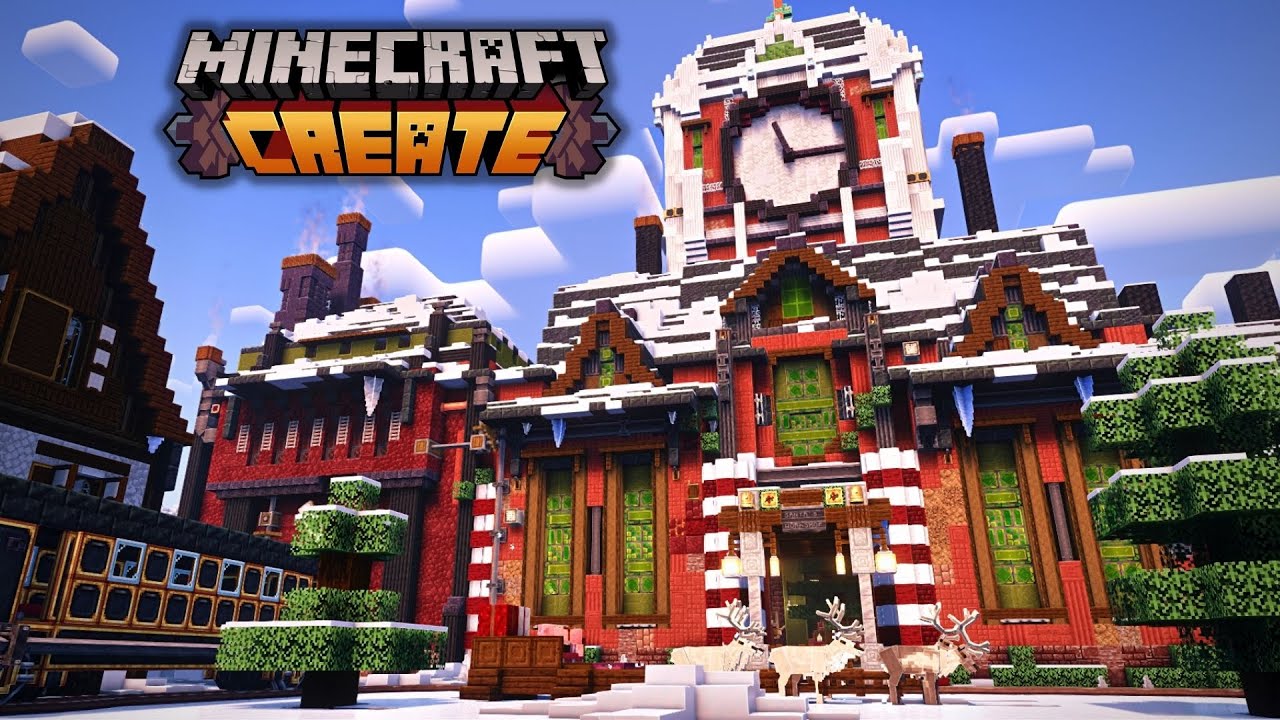 SANTA'S WORKSHOP - Minecraft Create Mod [Christmas Special] - YouTube