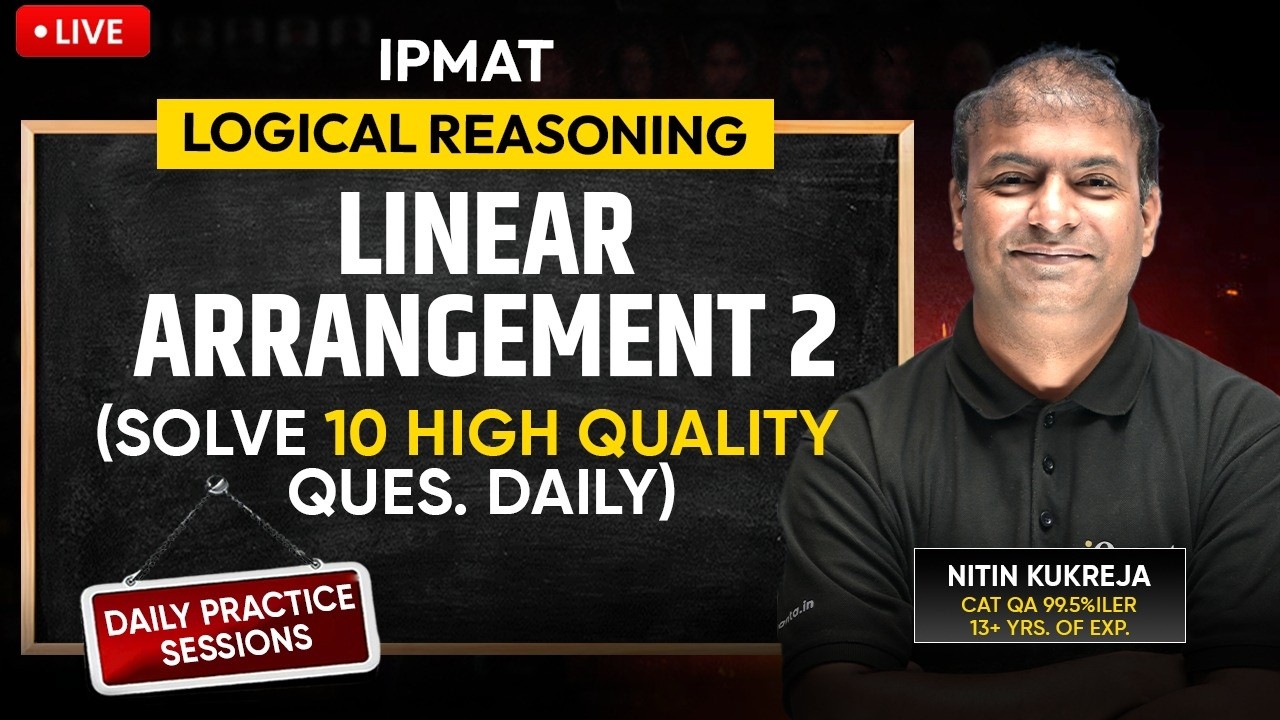 IPMAT Daily Practice Series by iQuanta | Logical Reasoning | Linear ...