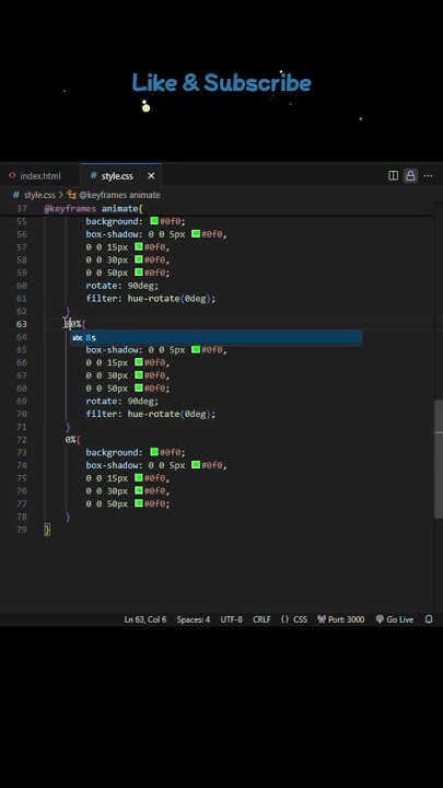 3d CSS animation using HTML and CSS only #html #css #animation - YouTube