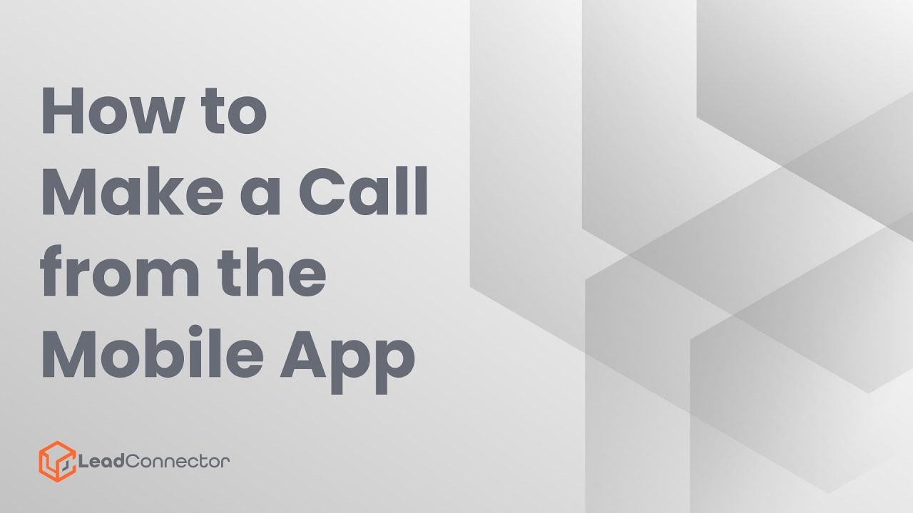 How to Make a Call from the Mobile App - YouTube