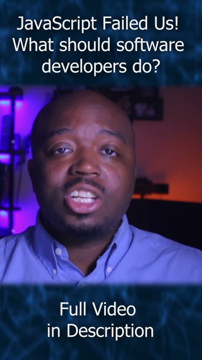 JavaScript Failed Us! What should software developers do ? - YouTube