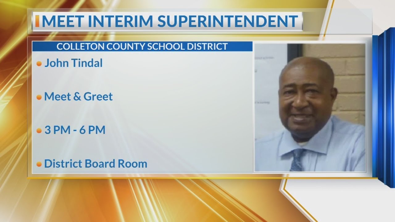 Meet and greet with new Colleton County Superintendent John Tindal ...