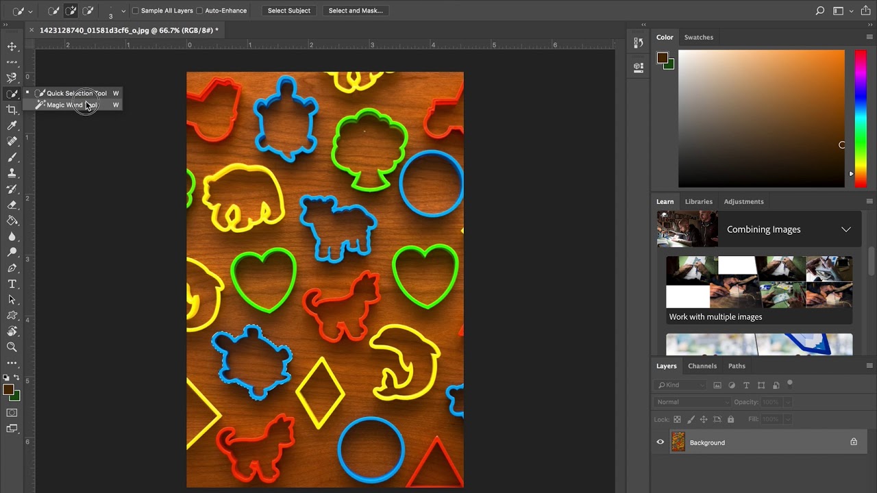 How To Select In Photoshop the Basics - YouTube