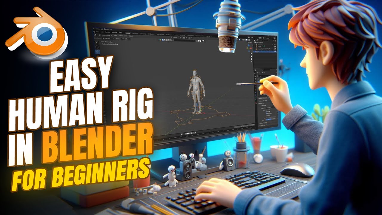 Blender Human Rig Tutorial For Beginners | Very Simple Steps | In HINDI ...