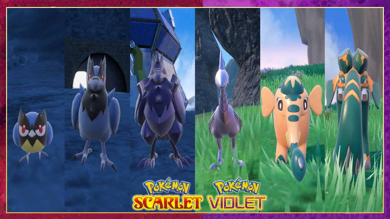 Pokemon Scarlet & Violet Rookidee,Corvisquire,Corviknight,Skarmory ...