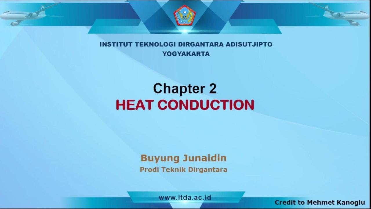LECTURE NOTES: HEAT TRANSFER, CHAPTER II, PART 1 - YouTube