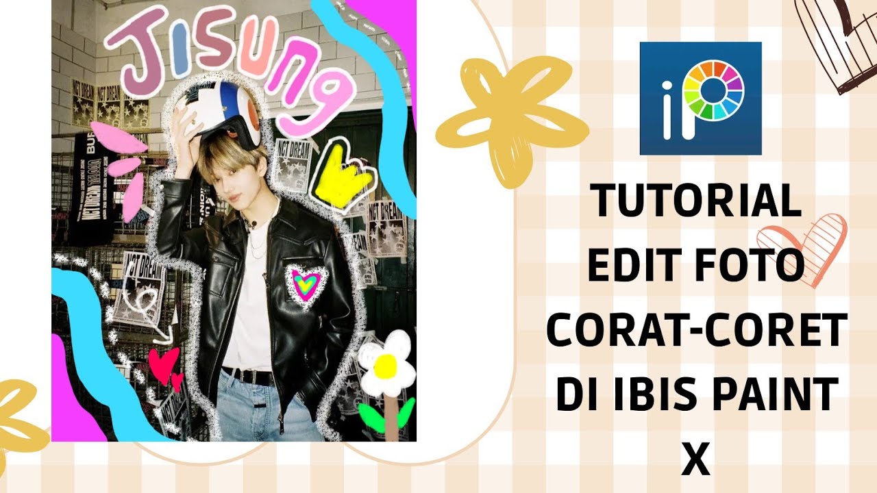 Tutorial coret - coret foto di ibispaint x || aesthetic *⋆ - YouTube