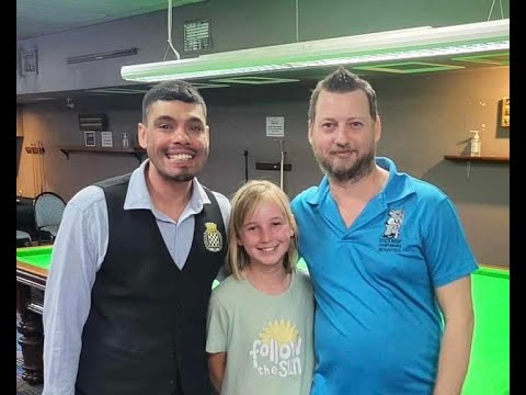 Vinnie Calabrese vs Ben Kleeman at Port Macquarie Panthers Snooker ...