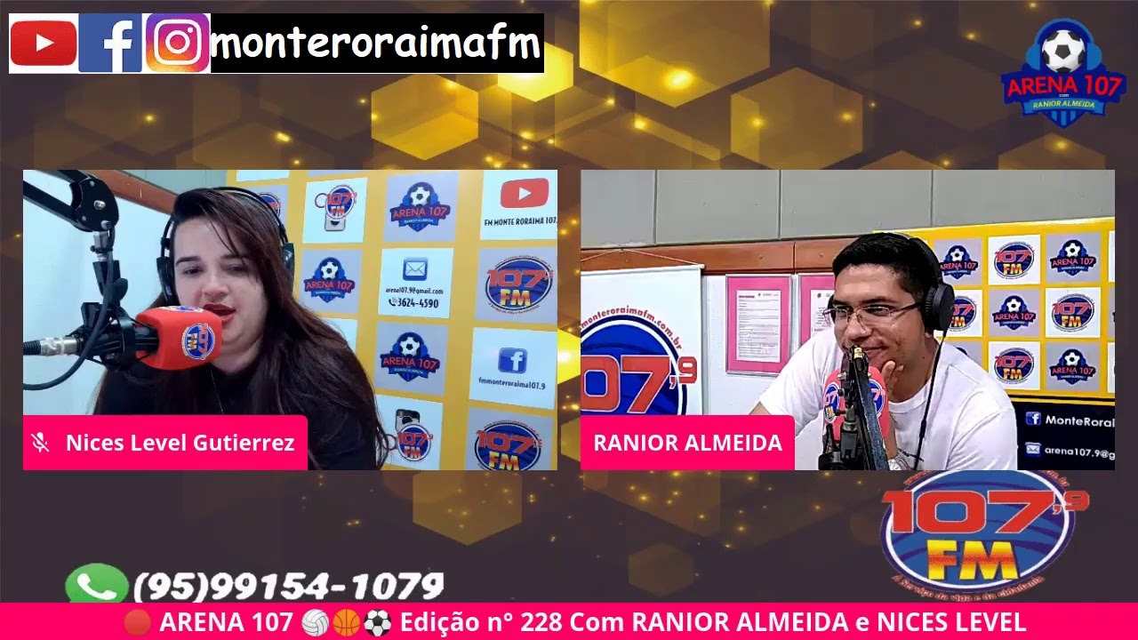 🔴 ARENA 107 🏐🏀⚽ Edição n° 228 Com RANIOR ALMEIDA e NICES LEVEL - YouTube