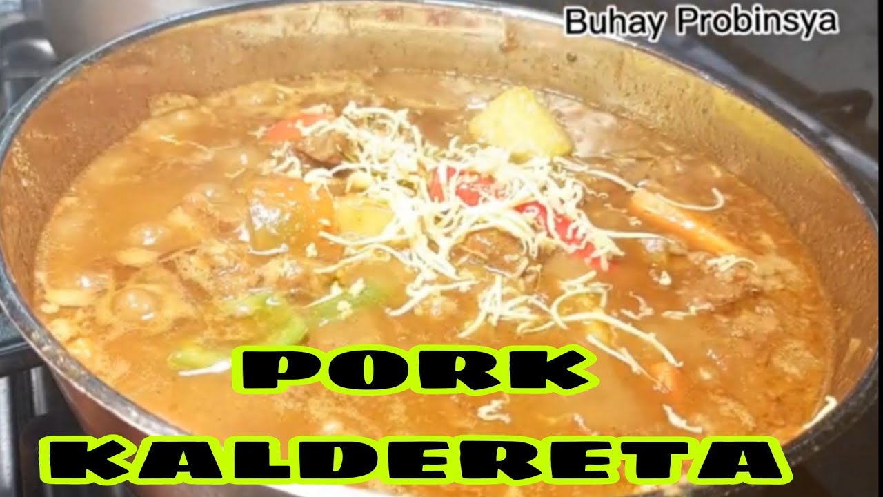 Pork Kaldereta |Simple Pork Caldereta Recipe - YouTube