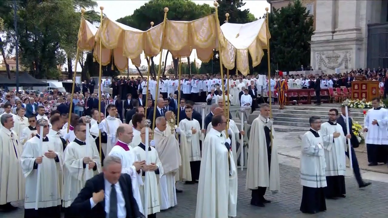 Corpus Christi Procession with Pope Leo XIV in Rome 22 June 2025 HD ...