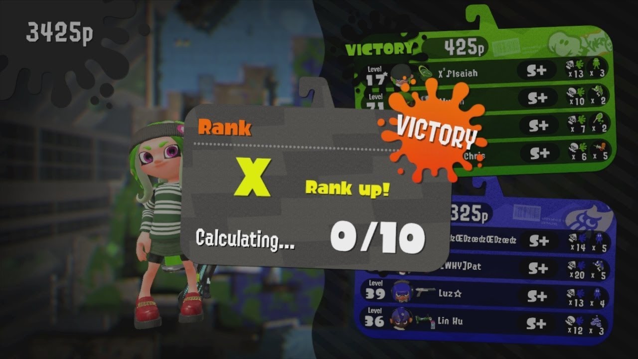 Splatoon 2 - Ranked Battle - Tower Control (S+9 to Rank X) - YouTube