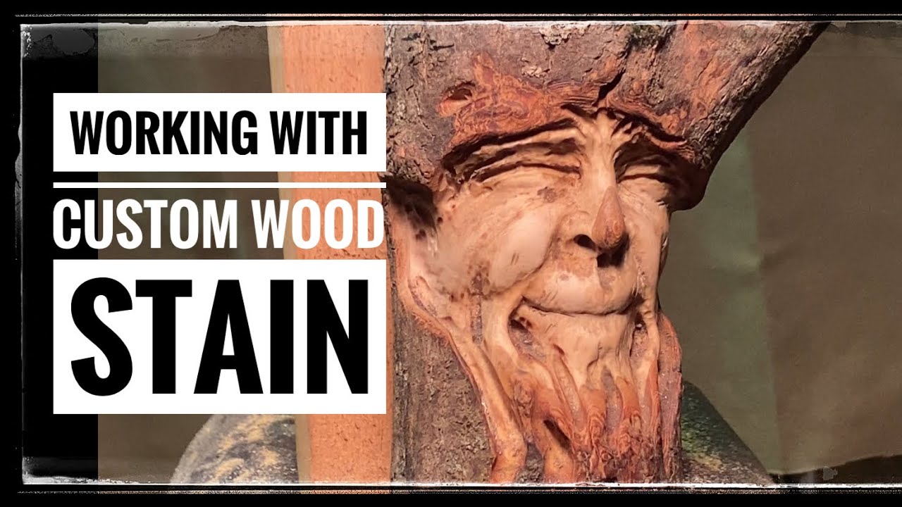 Messing around with custom made DIY walnut stain - YouTube