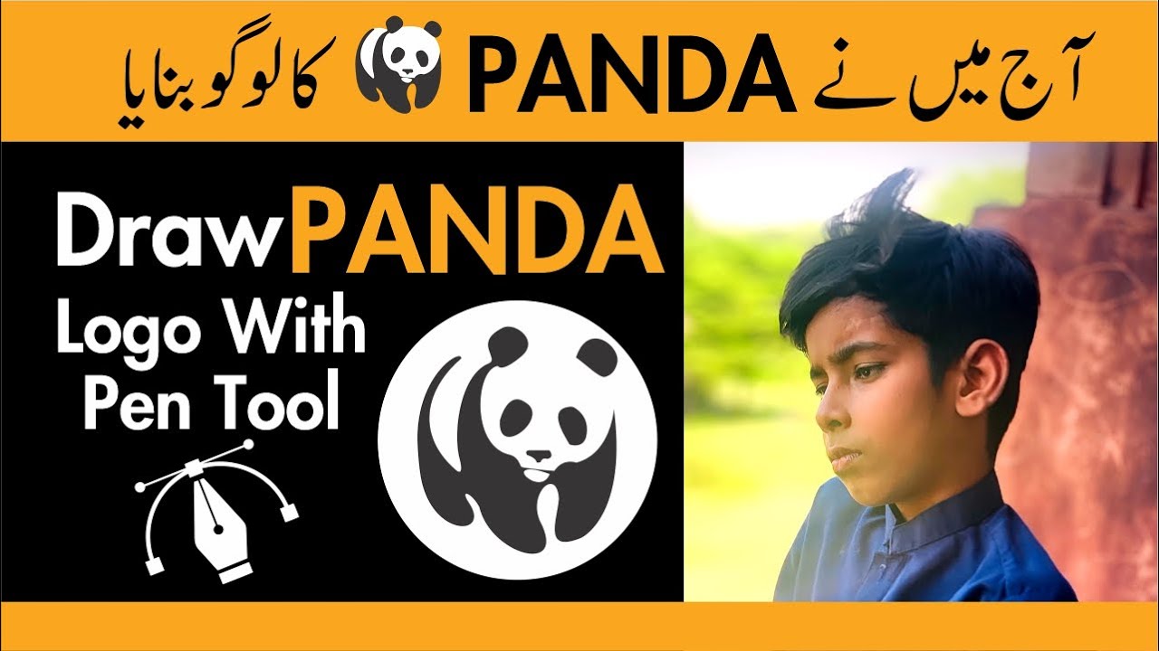 Panda Logo Tracing in CorelDRAW | Step-by-Step Tutorial in Urdu ...