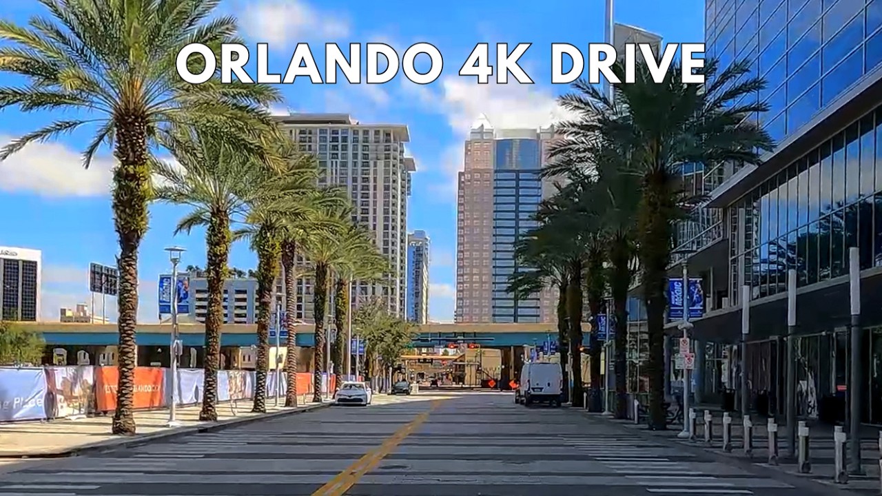 Orlando Florida 4K Driving Tour | Downtown Orlando Drive - YouTube