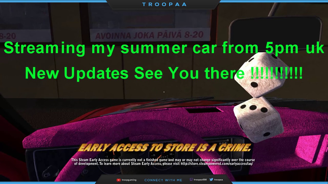 Streaming my summer car from 5pm UK on youtube live - YouTube