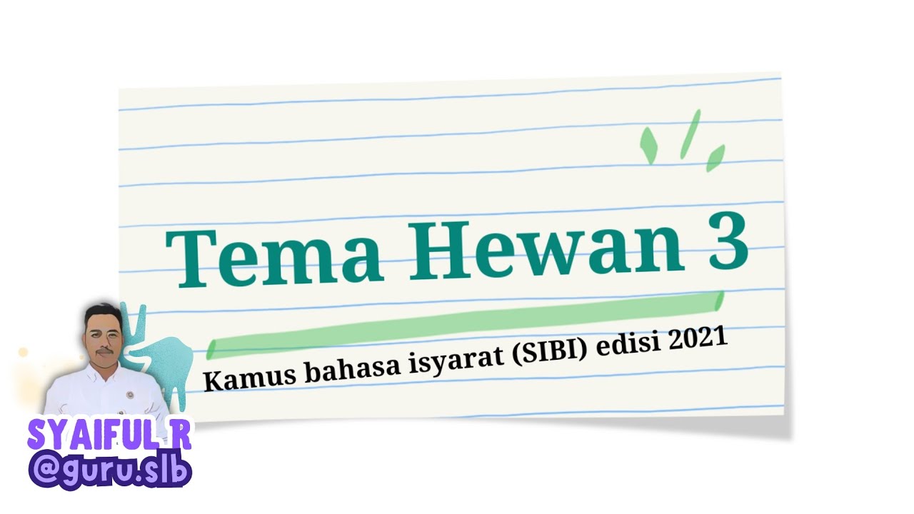 Bahasa Isyarat (SIBI) Edisi 3 - YouTube