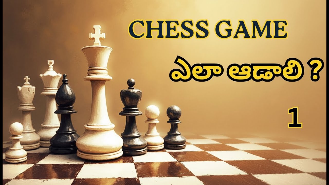 How to Play Chess Part 1 in Telugu: King, Queen, Rook & Bishop Moves ...