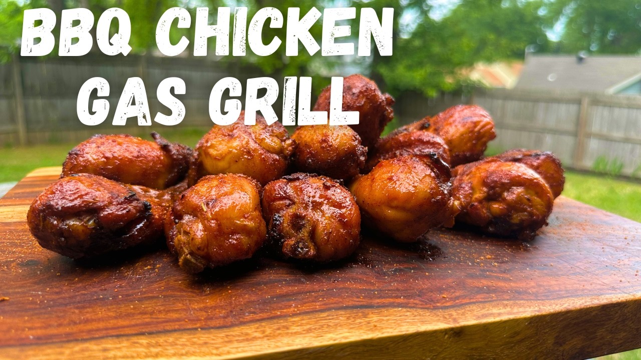 Old School BBQ Chicken Legs on a Gas Grill - YouTube