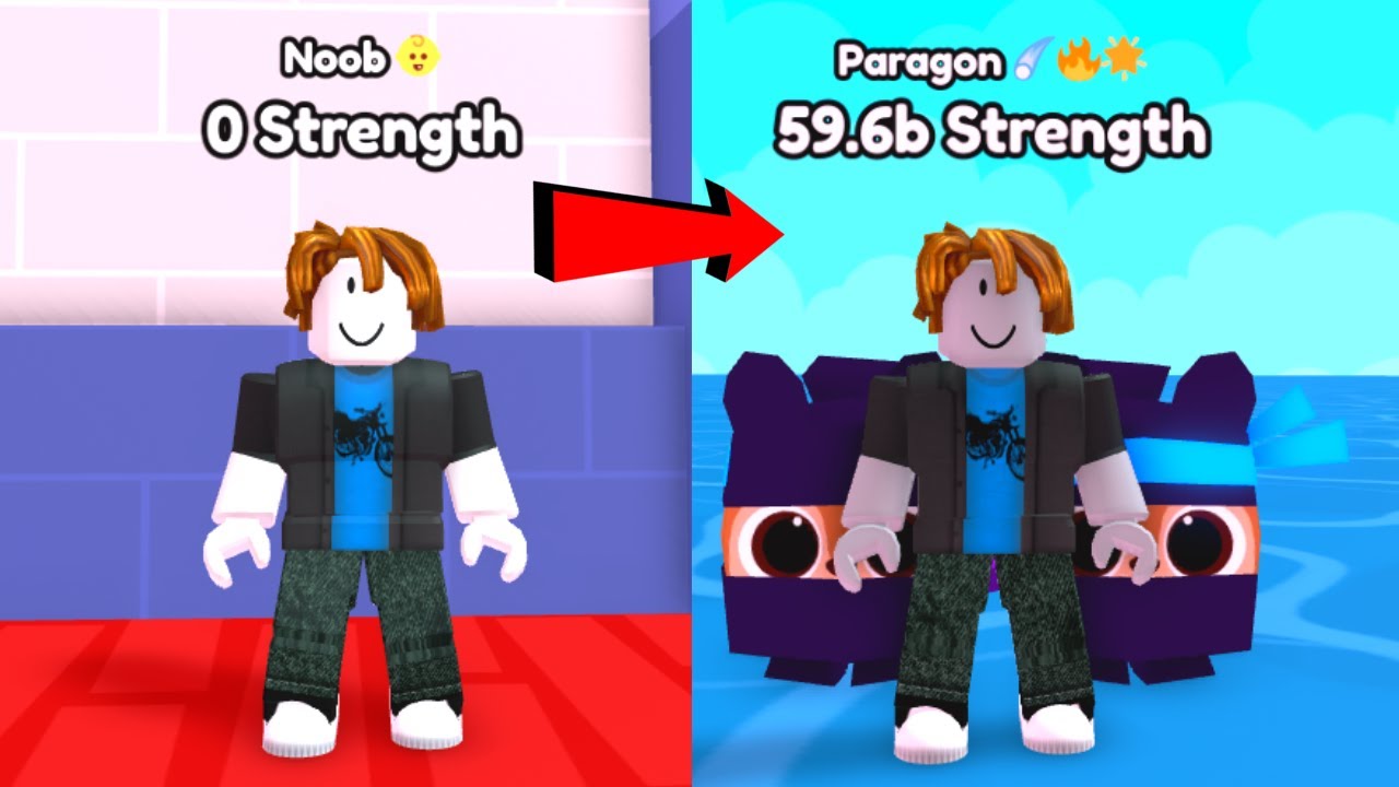 Noob to Pro (f2p) Arm Wrestle Simulator Roblox - YouTube