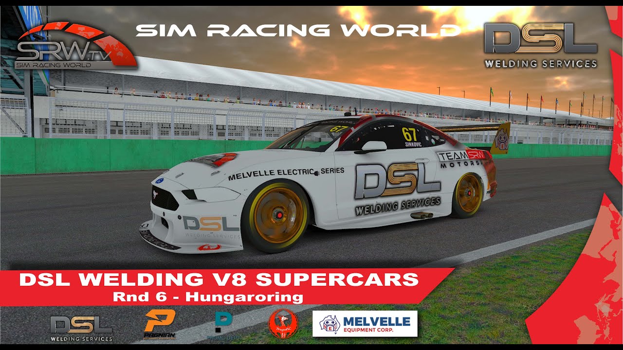 iRacing \\ V8 Supercars \\ Hungaroring \\ Round 6 \\ Sim Racing World ...