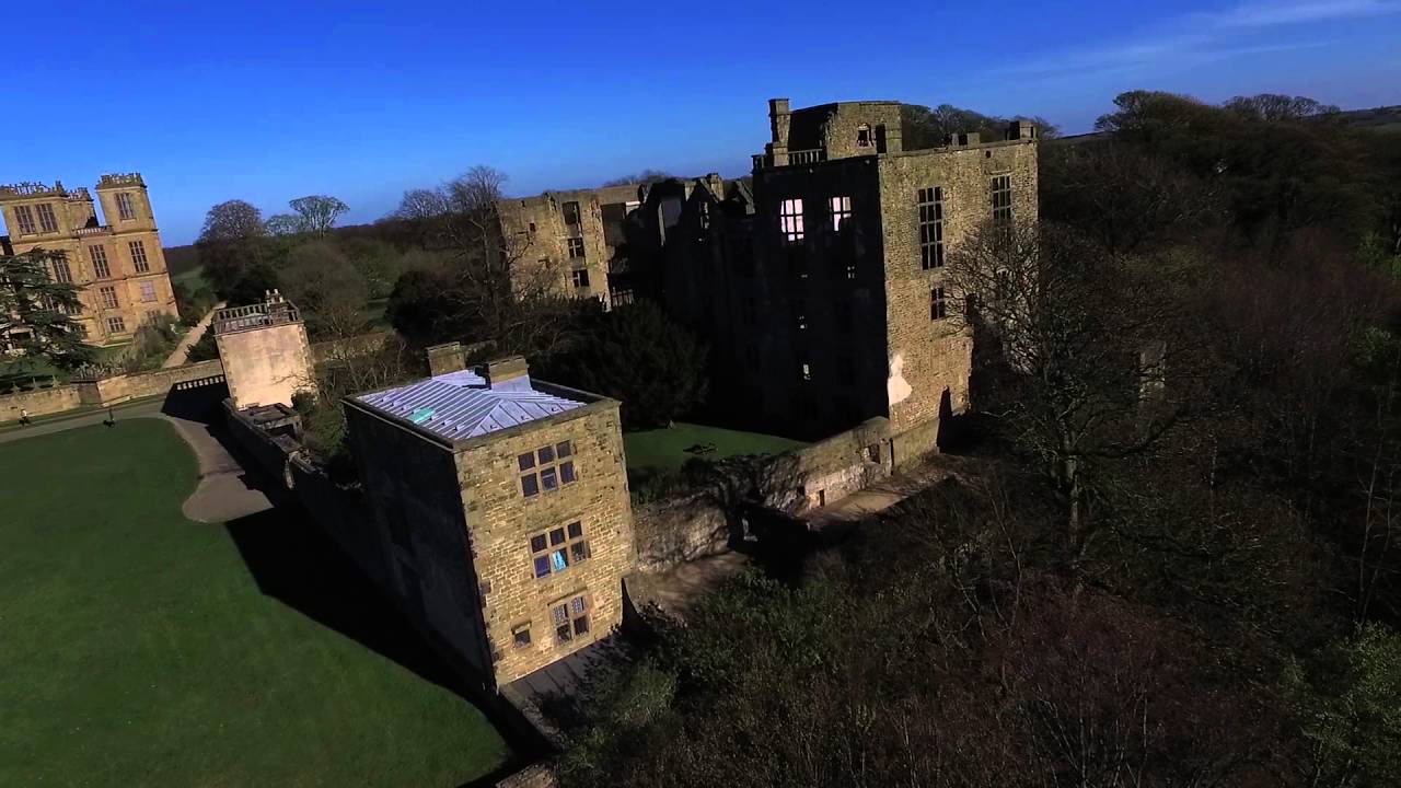 Hardwick Hall and ponds aieral view from the DJI Phantom 3 great views ...
