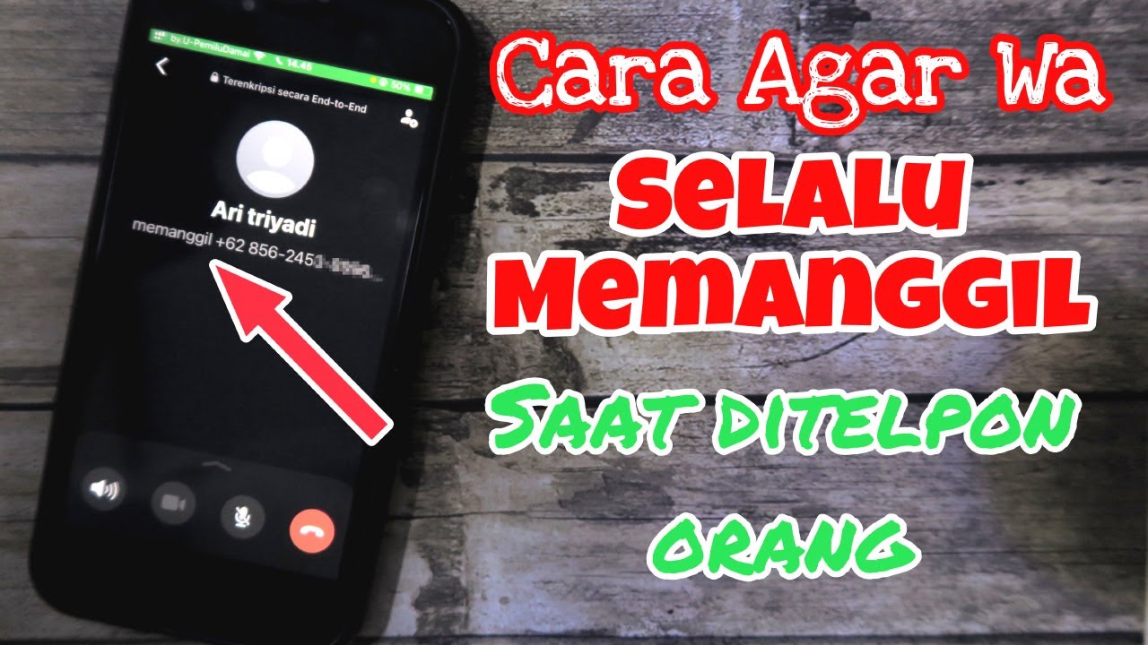 Cara agar panggilan telepon WA selalu MEMANGGIL, padahal aktif - YouTube