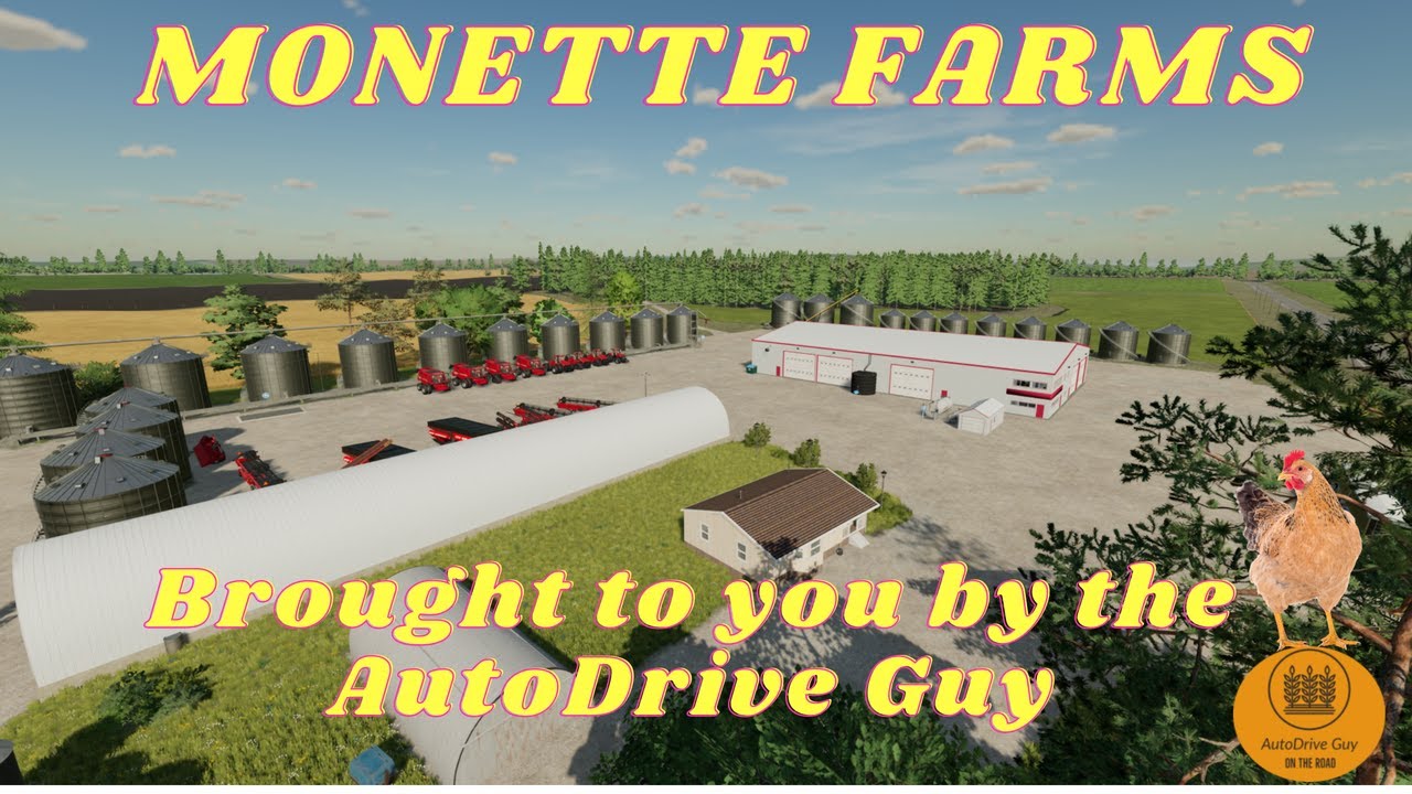 Farming Simulator 22 - Monette Farms AutoDrive - YouTube