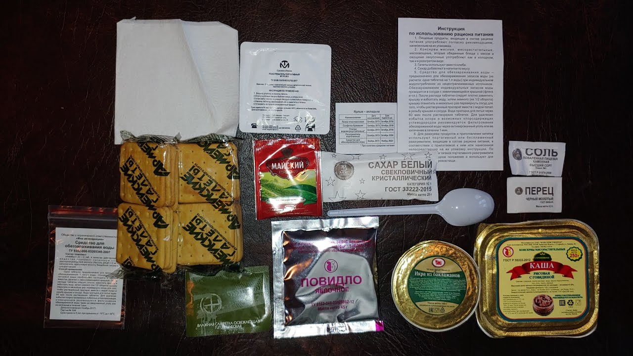 Russian Military Meal IRP Packed 29 November 2017 - YouTube