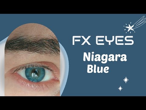 fx eyes lens NIAGARA BLUE! İLK KEZ BENİM KANALINDA! - YouTube