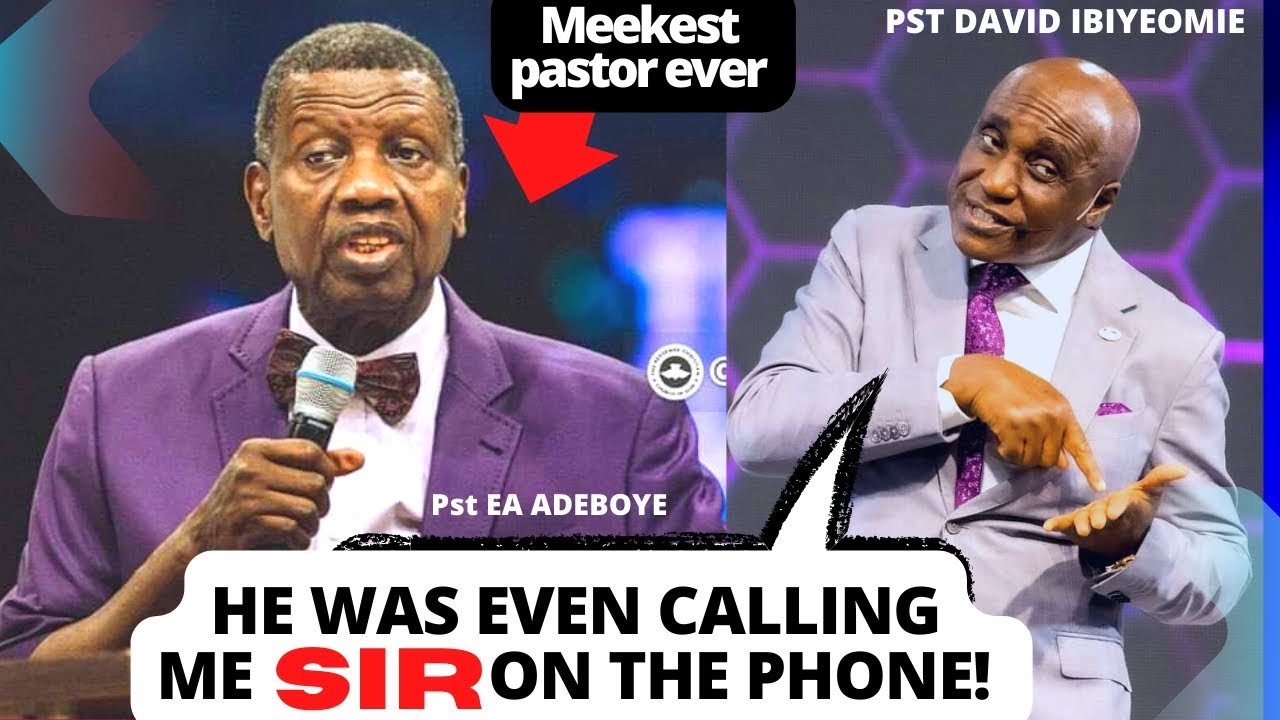 PST DAVID IBIYEOMIE TELLS OF HIS ENCOUNTER WITH RCCG G.O "ADEBOYE IS ...