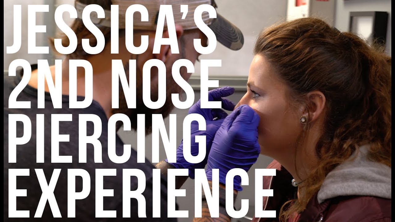 Jessica's 2nd Nose Piercing | UrbanBodyJewelry.com - YouTube