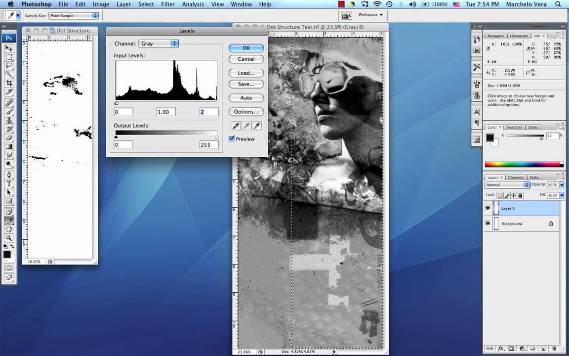 4 Color Intaglio-Type: Dot Structure Sample, Tutorial 1 - YouTube