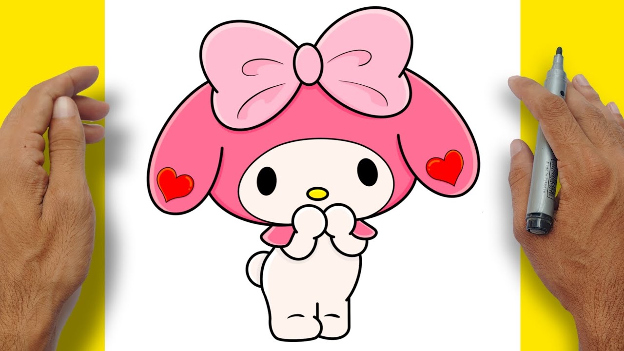 How to Draw MY MELODY Easy Step-by-step | Sanrio - YouTube