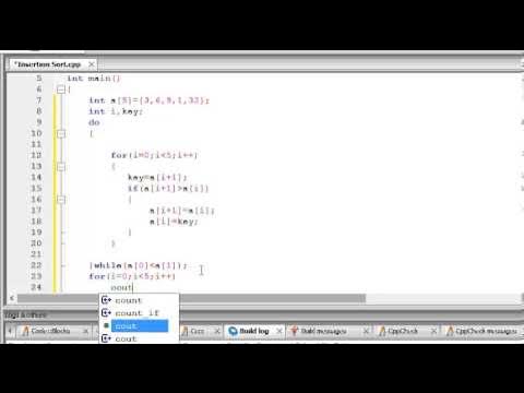 C++ Tutorial 28 - Insertion Sort - YouTube