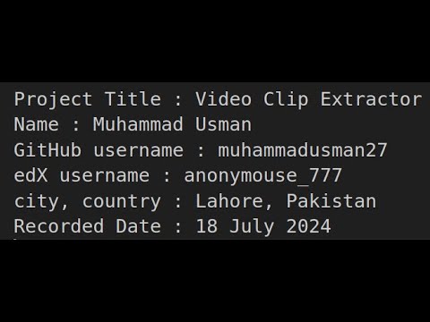 CS 50 Python Final Project - YouTube