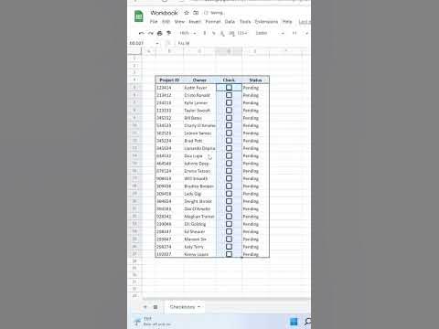 Conditional checkbox hack in GSheets #excel #shorts - YouTube