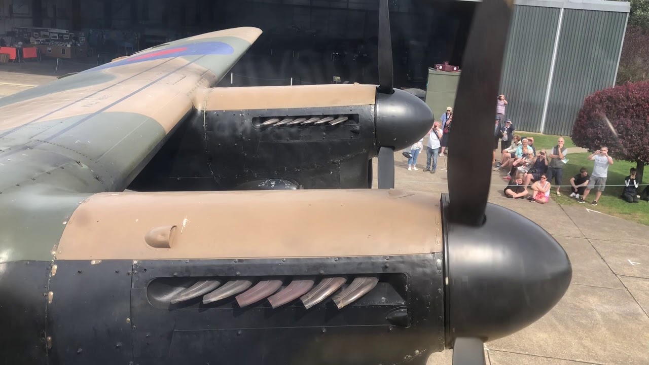 Lancaster Just Jane Taxy Run. Engine Start - YouTube