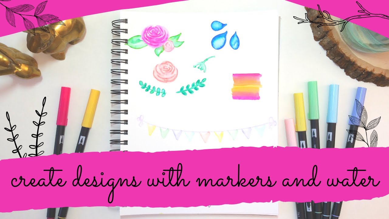 6 Ways to Paint Designs with Markers - YouTube