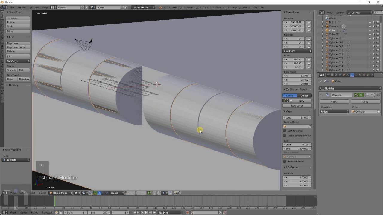 Blender Tutorial #024 : PMP Hinges - YouTube
