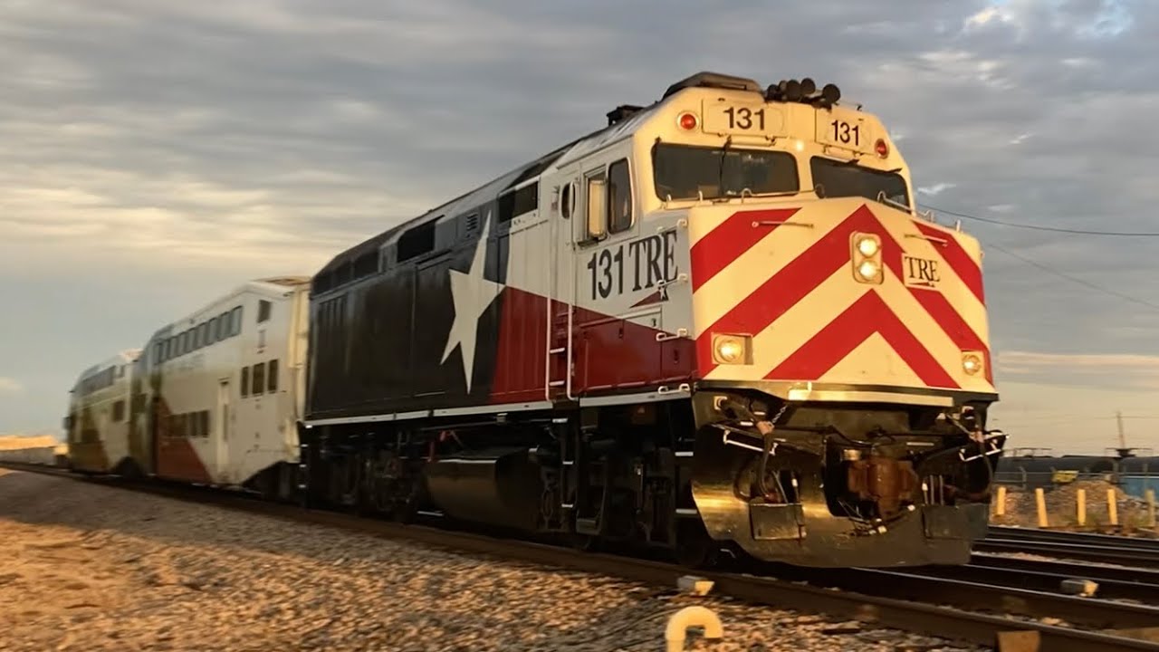 Trinity Railway Express Trains at Dallas, TX (September 21, 2023) - YouTube