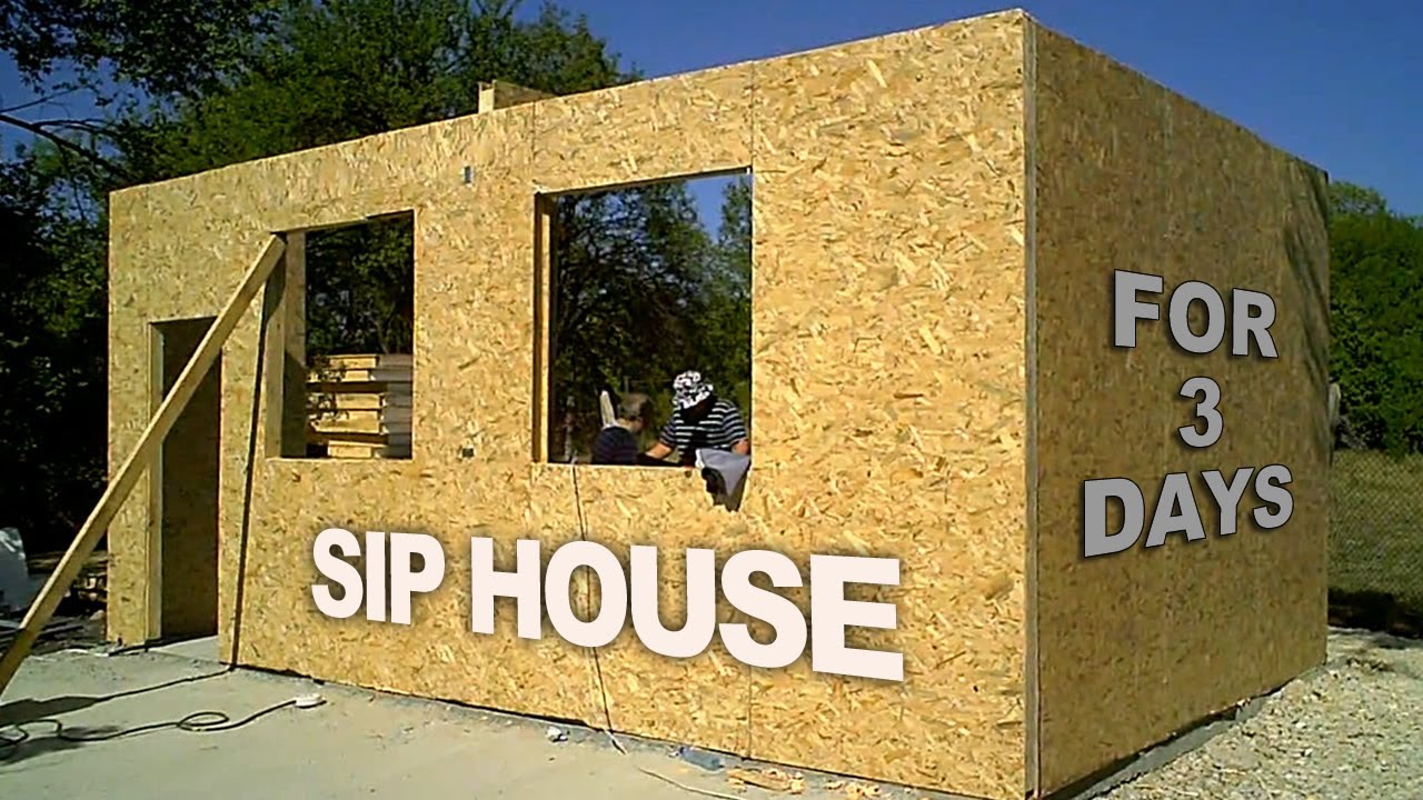 Simple and fast building with SIP panels / Строене с СИП панели - YouTube