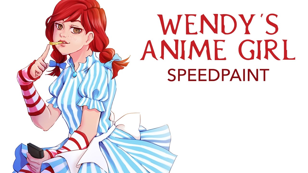 Wendy's Anime Girl Speedpaint - YouTube