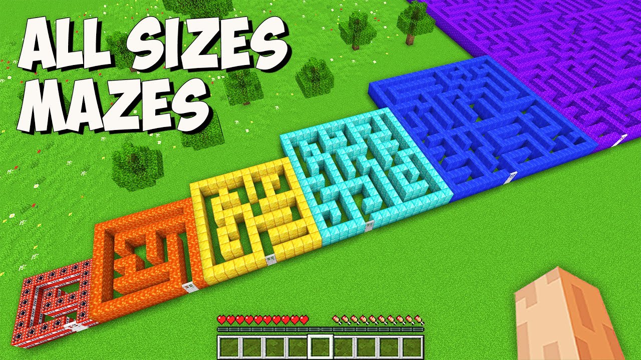 Which SECRET MAZE is BETTER in Minecraft? I found GIANT MAZES of ALL ...