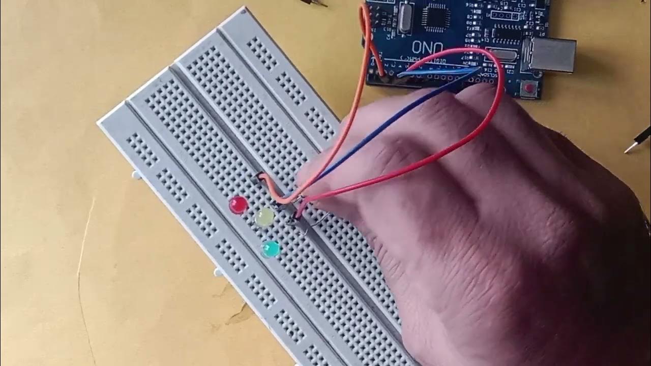 (Part 3) Build a Traffic Light with Arduino || Arduino Traffic Light Simulation # ...