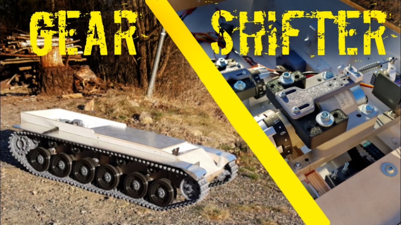 Gear shifters on the 1/6 scale Strv 105 - YouTube