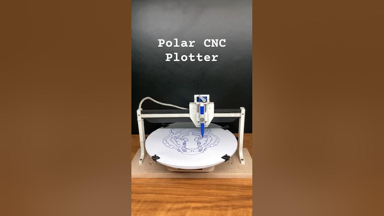 Polar Cnc Plotter Arduino Diy 3dprinted Project Electronic Viralshorts Youtube