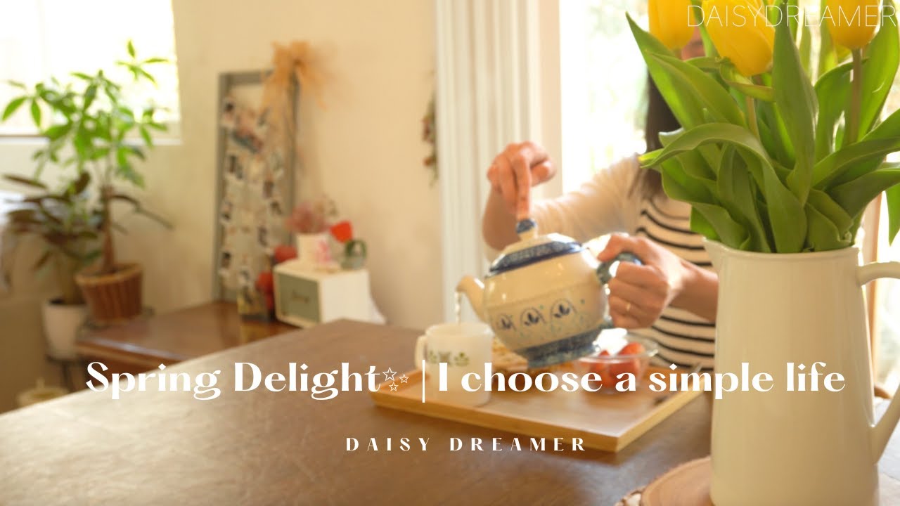 Why I choose a simple life | Spring delight 💐 | Make spring simmer pot ...