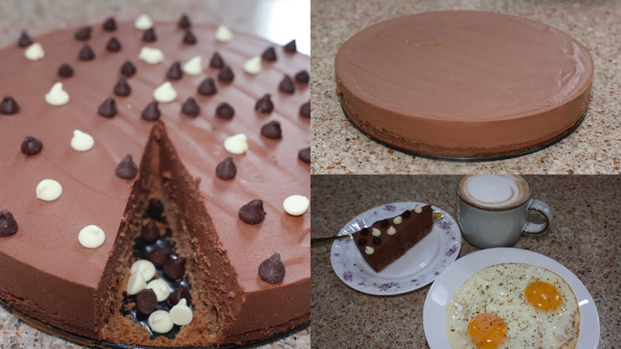 First time making chocolate mousse cake - YouTube